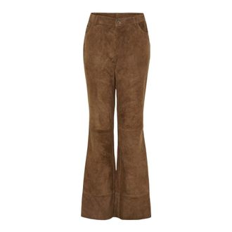 Notyz Lederhose - - Trousers - Damen - Braun - S