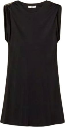 Twinset Femme, Robes, Noir, Taille: 42 FR Robe Courte avec Broderie de Sequins