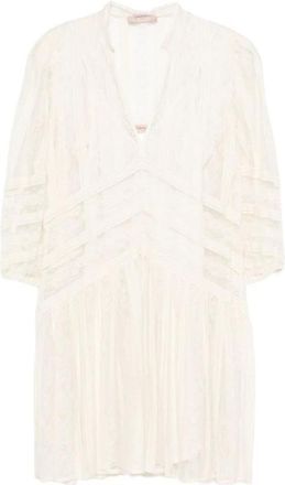 Twinset Femme, Robes, Blanc, Taille: 44 FR Twin-set Robes