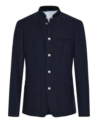 Lodenfrey Trachten-Janker Schliersee aus Schurwolle mit Fischgr&auml;t-Webmuster in