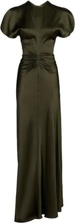 Victoria Beckham Ceinty Long Dress - Grün