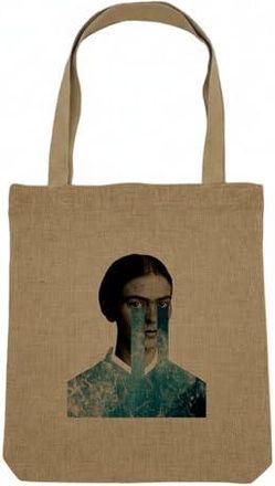 Fabulous Sac Shopping Tote Bag Aspect Lin - Pleure un Oc&eacute;an Collage Art Surr&eacute;alisme F&eacute;minisme - Sac de Courses Toile Epaisse 360g Beige Naturel Cabas Port&eacute; Epa