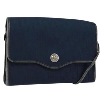Dior Pre-owned Vintage Trotter Canvas Schultertasche - - Pre-owned - Damen - Blau - ONE SIZE