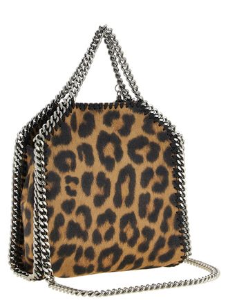 Stella McCartney Falabella Suede Shoulder Bag - Leopard