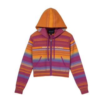 Marc Jacobs Mehrfarbiger Zip-Hoodie-Sweater - - Sweatshirts & Hoodies - Damen - Mehrfarbig - S