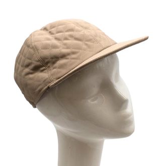 Bates Beige Cotton Blend Quilted Cap