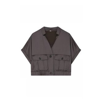 Gustav Jacke mit kurzen &Auml;rmeln - - Jackets - Damen - Braun - 3XL