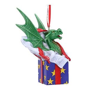 Nemesis Now Surprise Gift Hängeornament (AS) 12,5 cm, Grün