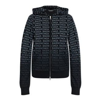 Balenciaga Kapuzenstrickjacke - - Knitwear - Damen - Schwarzk - XS