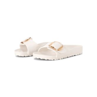 Birkenstock Low-Top Sneaker - Sandale Madrid Big Buckle - Gr. 36 (EU) - in Wei&szlig; - f&uuml;r Damen