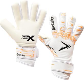 Precision Fusion X PRO LITE GIGA Profi Fußball Alle Altersgruppen Torwarthandschuhe, Weißorange, 8.5