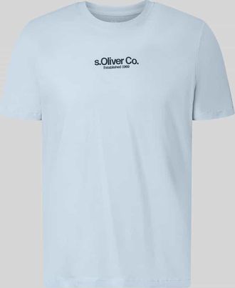 s.Oliver Red Label Regular Fit T-Shirt aus reiner Baumwolle