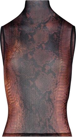 Jean Paul Gaultier Femme, Tops, Multicolore, Taille: 36 FR D&eacute;bardeur &agrave; col montant