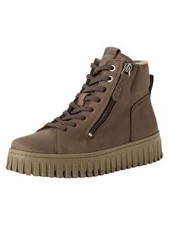 Tamaris Bottines plates en dentelle pour femme 1-25206-43 - Taupe - Taille 38 EU, taupe, 38 EU