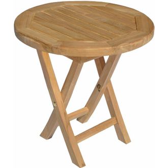 Happy Garden Table dappoint ronde en teck 50cm LOMBOK