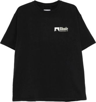Rhude Homme, Tops, Noir, Taille: XL T-Chemises