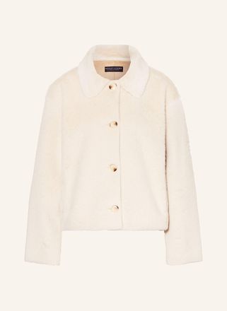 Repeat Repeat Kunstfell-Jacke beige