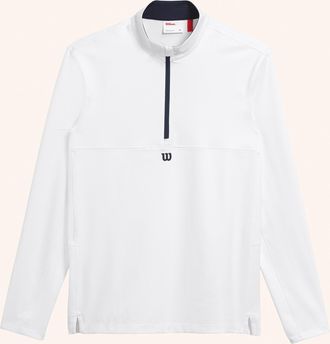 Wilson Sweatshirtpullover Elevate Performance Half-Zip weiss