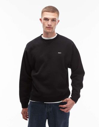 Obey Established Works - Sweatshirt in Schwarz