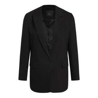 Bruuns Bazaar Klassischer Schwarzer Blazer mit Taschen - - Jackets - Damen - Schwarzk - S