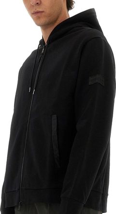Premiata Cotton Zip Sweatshirt - Black