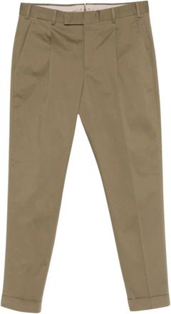 Pantaloni Torino Homme, Pantalons, Vert, Taille: M Pantalon droit &agrave; pinces