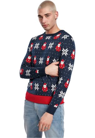 Urban Classics Nicolaus and Snowflakes Sweater Nicolaus and Snowflake AOP L