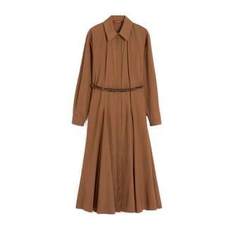 Max Mara Femme, Robes, Brun, Taille: 42 FR Mstaffetto Shirt Dress