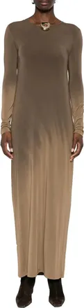 Uma Wang Gradient Tie-Back Dress - Brown