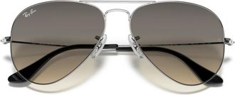 Ray-Ban unisex, Accessoires, Gris, Taille: 58 MM Aviator Gradient