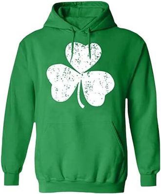 Generic Sweat &agrave; capuche uni l&eacute;ger pour homme avec impression num&eacute;rique 3D et sweat &agrave; capuche pour festival irlandais pour entra&icirc;nement int&eacute;rieur et ext&eacute;rieur,