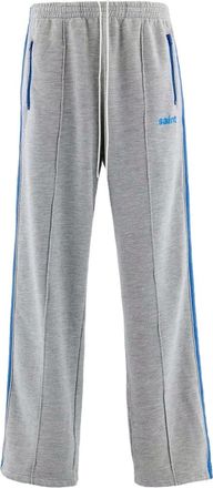 Saint Mxxxxxx pantalon de jogging &agrave; bandes contrastantes - Gris