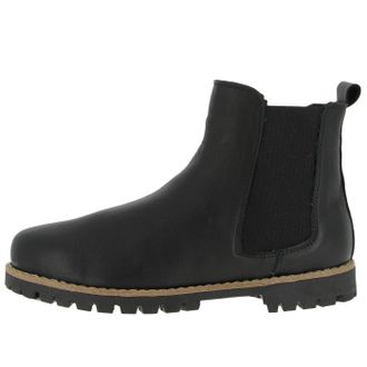 Andrea Conti Damen Stiefelette Leder Chelsea Boot mit losen Einlagen 0340229, Gr&ouml;&szlig;e:39 EU, Farbe:Schwarz