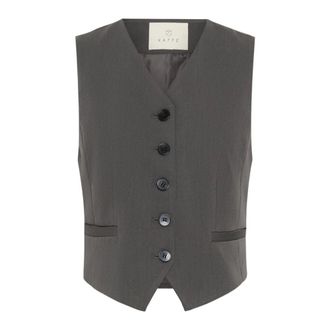 Kaffe KAuma Vest - Femme - Vestes - Gris - Taille: 42 FR
