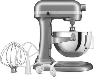 KitchenAid HEAVY DUTY - KÜCHENMASCHINE MIT SCHÜSSELHEBER 5,2 L - KONTUR SILBER 5KSM55SXXECU