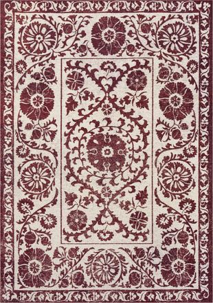 Louis De Poortere Louis De Poortere Teppich Antiquarian Suzani rot