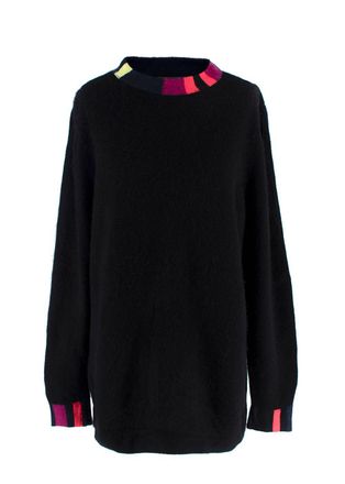 The Elder Statesman Black Cashmere Crew Neck Jumper Size L