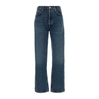 A Gold E Femme, Jeans, Bleu, Taille: W30 90s Pinch Waist High Rise Straight