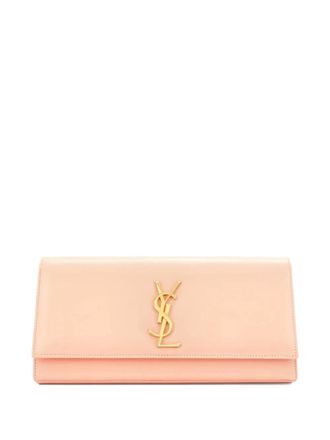 Saint Laurent Classic Monogram Leather Long clutch bag - Rosa
