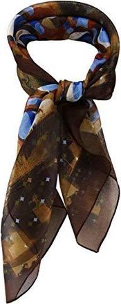 TigerTie Foulard en mousseline de soie pour femme &agrave; motifs - Dimensions : 58 x 58 cm, Gr&ouml;&szlig;e: ca. L&auml;nge 58 cm, Breite 58 cm