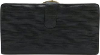 Louis Vuitton Portefeuille long vintage doccasion (bi-pli) - Homme - Pre-owned - Noir - Taille: ONE Size