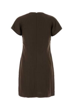 Brunello Cucinelli Womens Brown Viscose Blend Dress C8705 Abiti