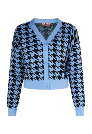 Mymo Strickjacke Damen blau