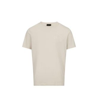 Moncler T-shirt col rond &agrave; logo en coton