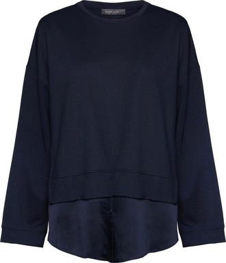 Elena Miro Femme, Tops, Bleu, Taille: 38 FR Felpa