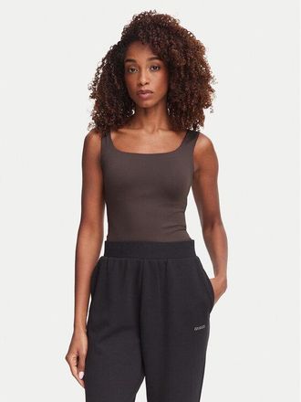 Guess Top V6YP18 K4788 Dunkelbraun Slim Fit