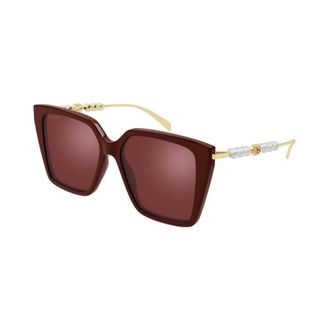 Gucci Gg1967S 004 Sonnenbrille - - Accessories - Damen - Rot - 54 MM
