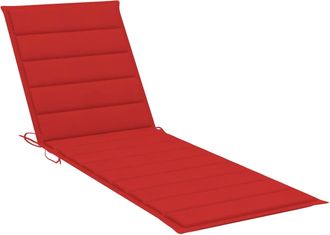 tidyard Gecheer Sonnenliege Auflage Liegenauflage Gartenliege Liegestuhl Liege Polster Kissen Auflagen Polsterauflage Stoff Rot 200x70x3 cm