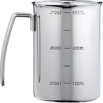 Küchenprofi Küchenprofi 911802805 Messbecher-911802805 Messbecher, Edelstahl, 500 milliliters, Silber