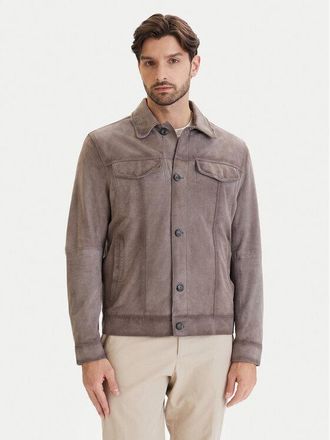 Milestone Lederjacke Maurice 611613 60745 Braun Regular Fit